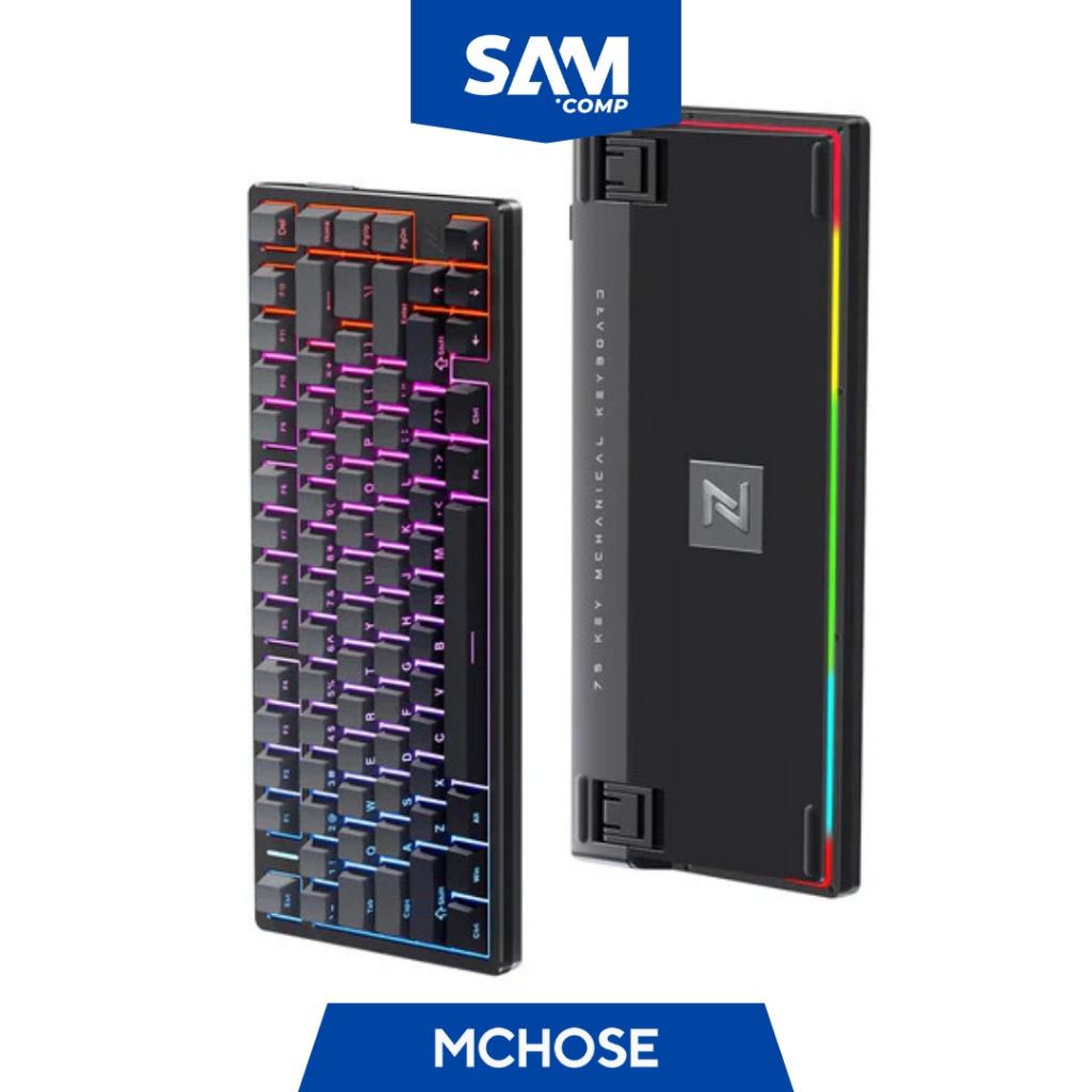 Jual MCHOSE Z75 Mechanical Keyboard Black| Hyacinth Switch | 75% Layout ...