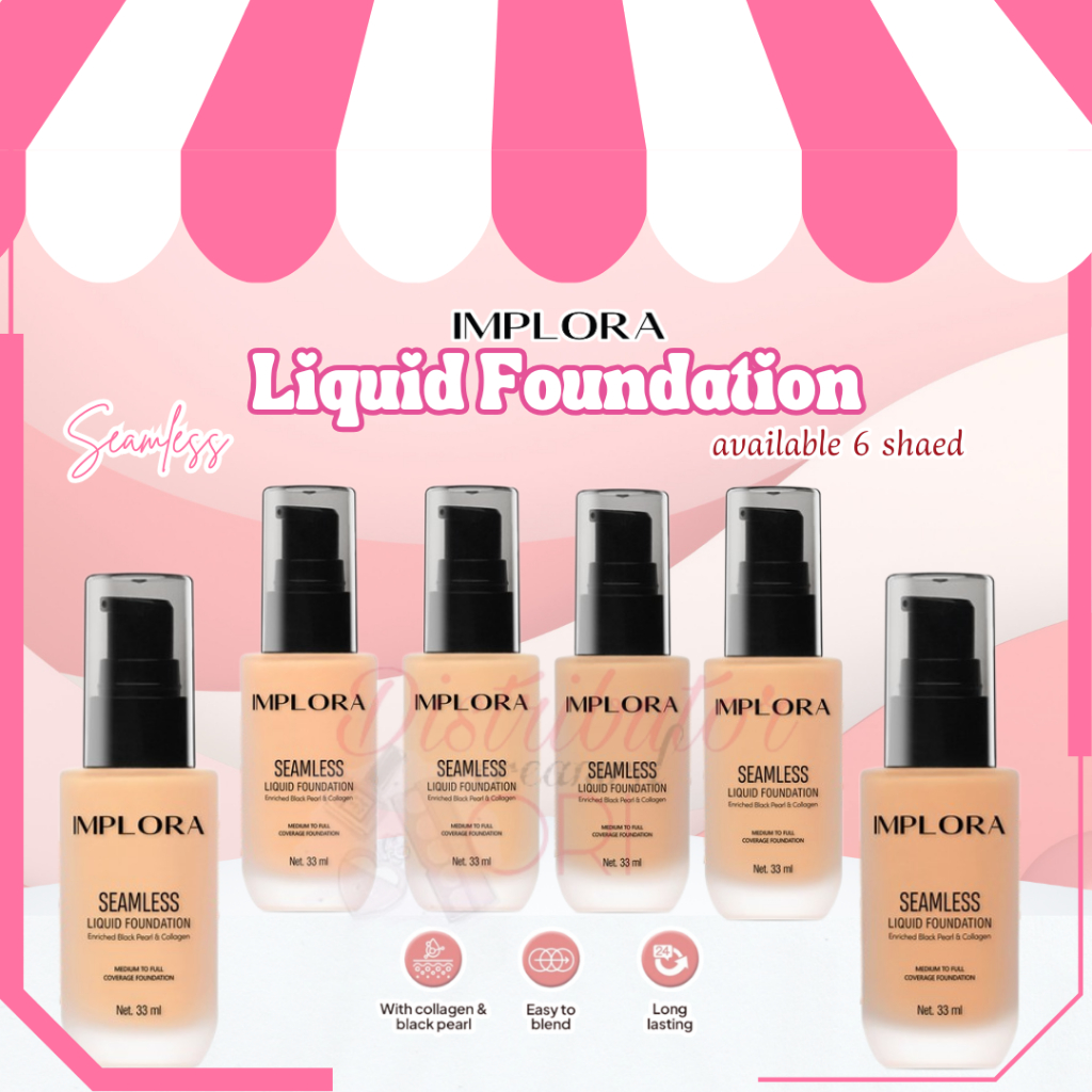 Jual Implora Seamless Liquid Foundation | BPOM | Shopee Indonesia