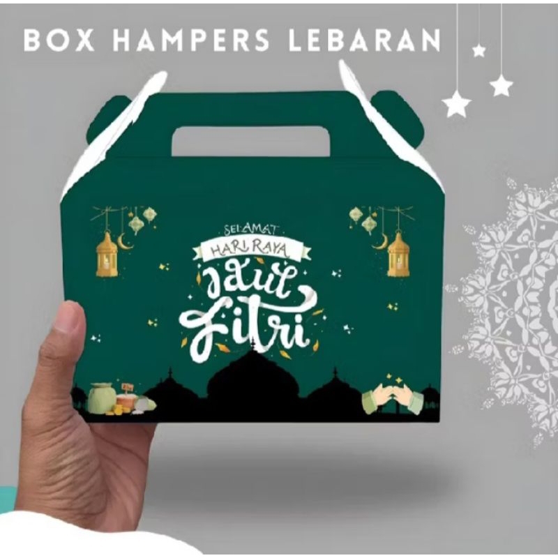 Jual (isi 6) Gable Box / Kotak Hampers Lebaran Idul Fitri Souvenir ...