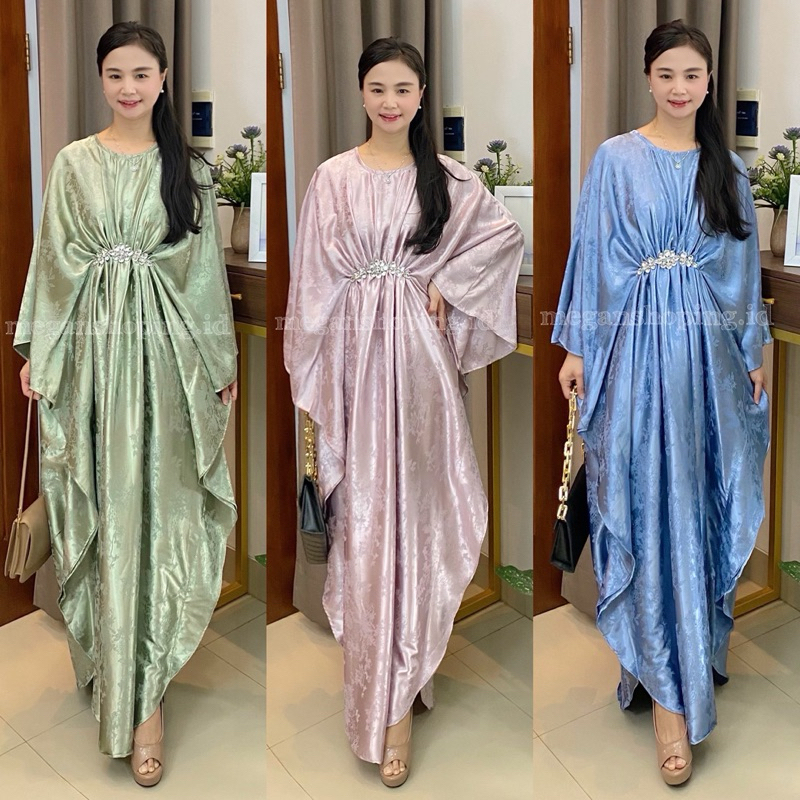 Jual meganshoping - Saninda Kaftan Jaqcuard Silk Emboss Gamis Abaya ...