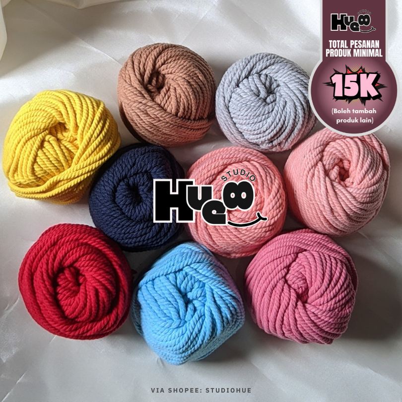 Jual 5 METER | Tali macrame katun atau Macrame Cotton Rope 3mm harga ...
