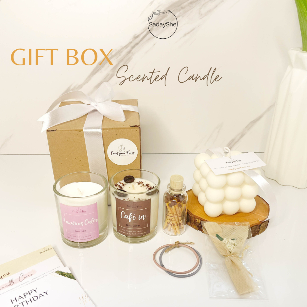 Jual HAMPERS SCENTED CANDLE LILIN AROMATERAPI GIFT SET WANGI KADO ULANG ...