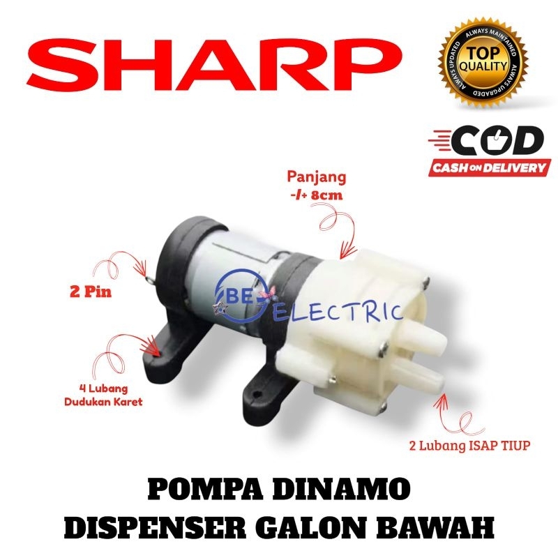 Jual POMPA DISPENSER GALON BAWAH SHARP / DINAMO POMPA AIR DISPENSER ...