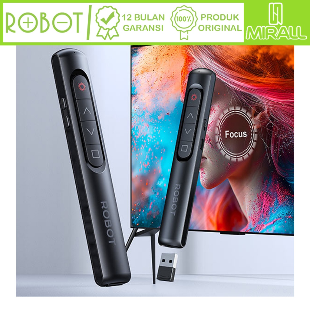 Jual ROBOT RLP01 Laser PAGE Turning Pen | Pointer Presentasion (without ...