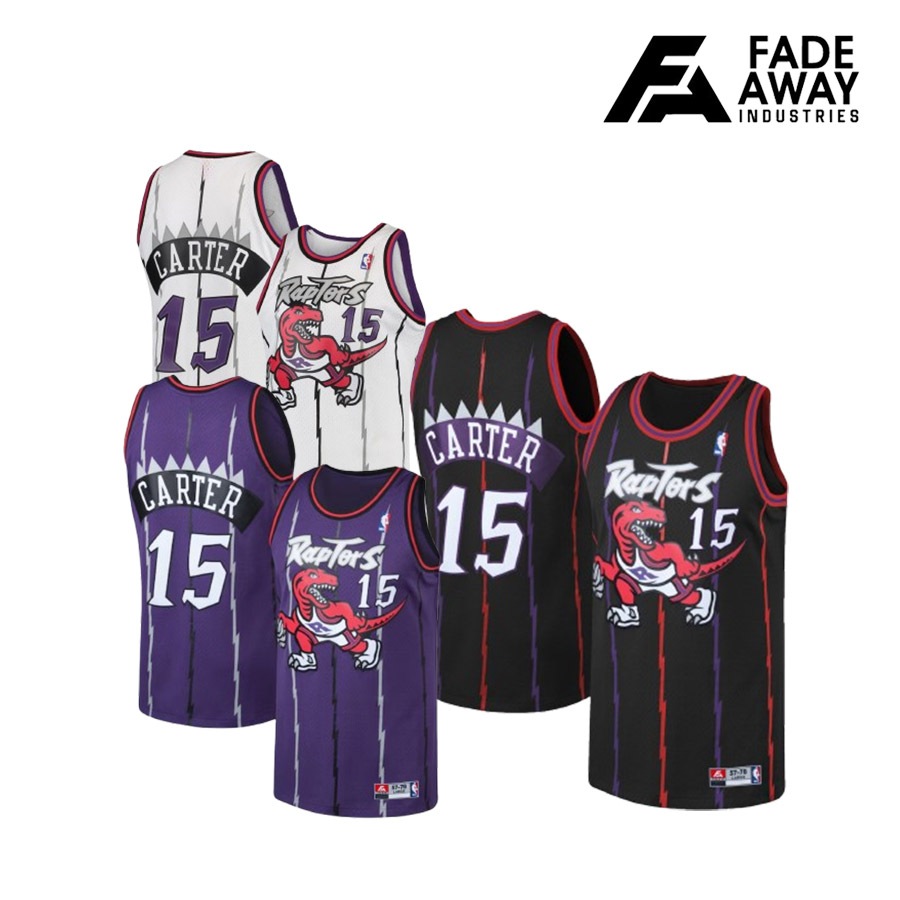 Jual JERSEY BASKET NBA CARTER #15 RAPTORS HITAM PUTIH UNGU | Shopee ...