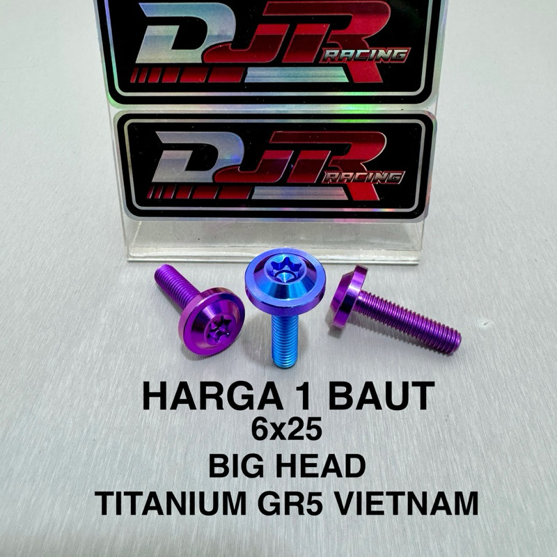 Jual BAUT 10 6x25 TITANIUM GR5 original VIETNAM baut 10 panjang 2,5 cm ...