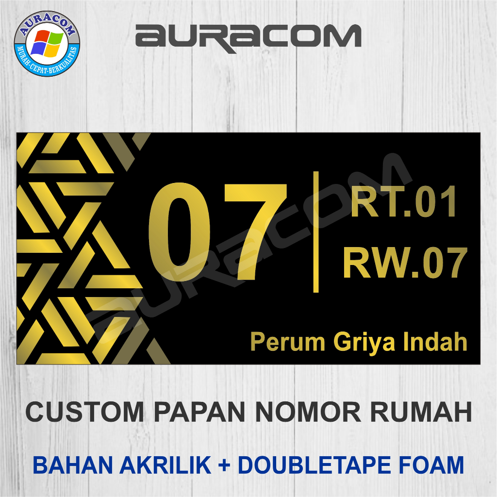 Jual PAPAN ALAMAT NOMOR RUMAH TIPE AESTHETIC MINIMALIS MODERN - B09 | Shopee Indonesia