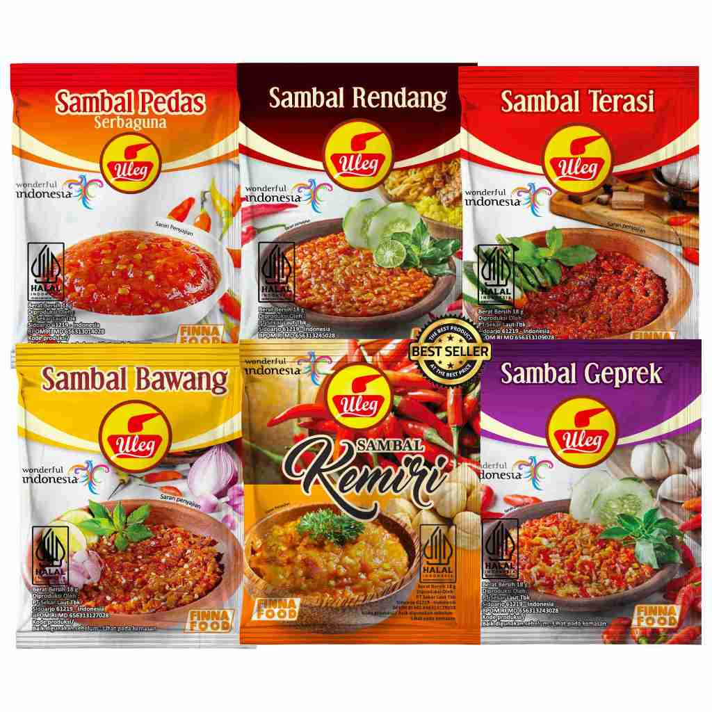 Jual Finna Sambal Uleg / Finna Sambal Uleg Kemasan per Sachet 20g ...