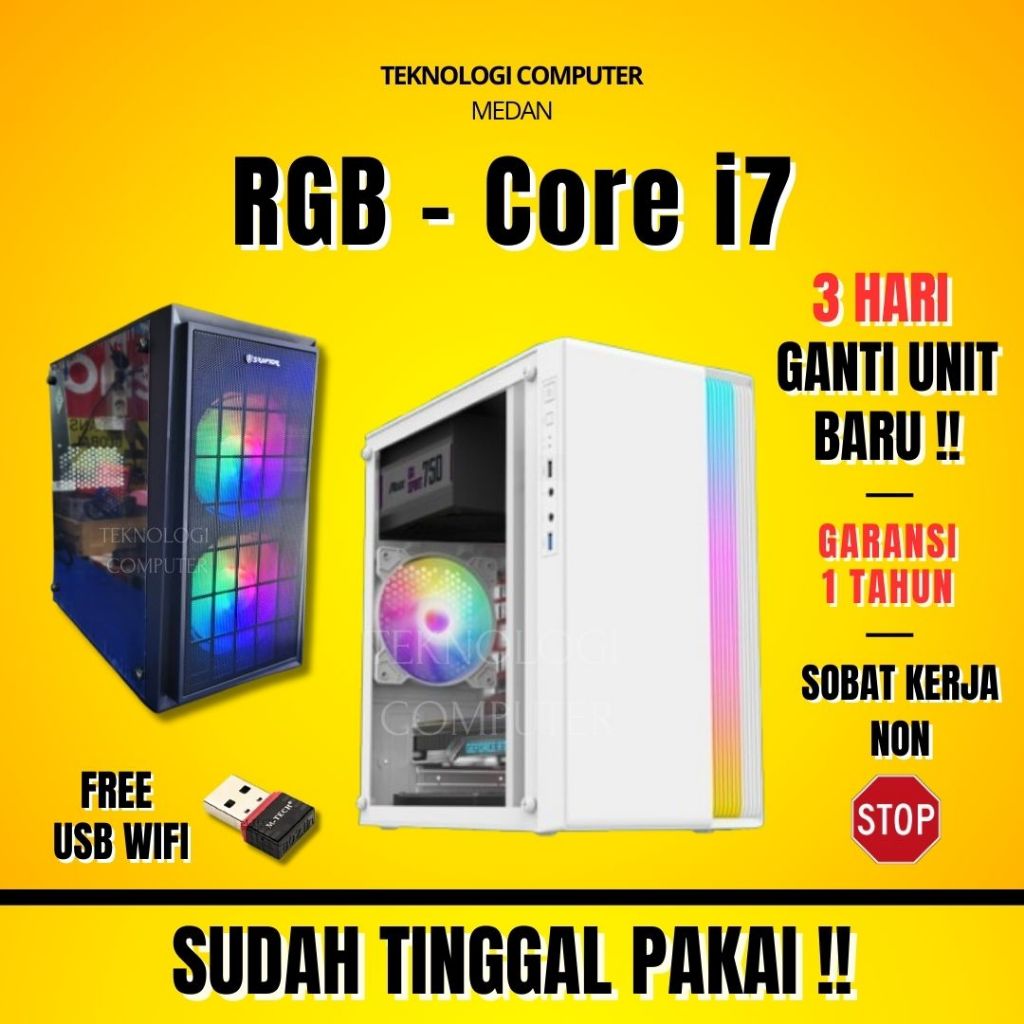 Jual Core i7 ‖ RGB ‖ PC Only ‖ Kantor Admin Sekolah ‖ Komputer CPU Rakitan | Shopee Indonesia