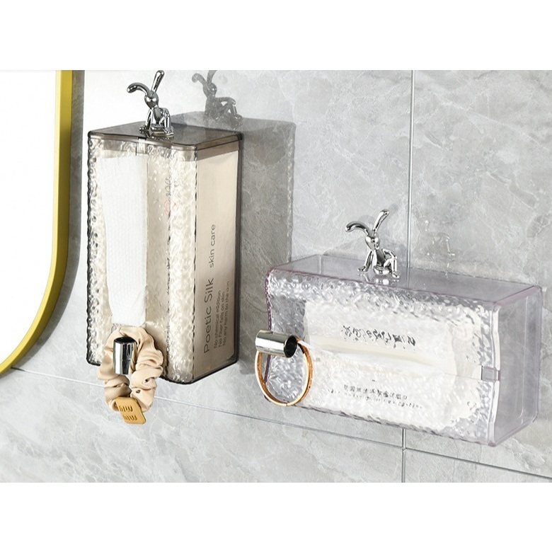 Jual Rak Tissue Akrilik Kotak Tissue Kamar Mandi HRD339 | Shopee Indonesia