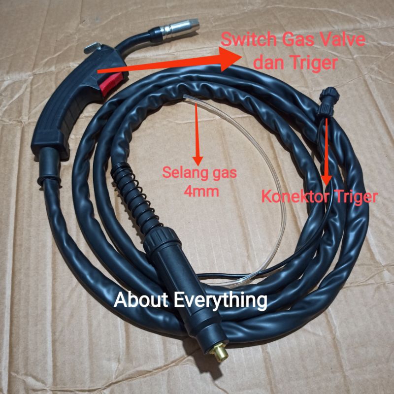 Jual Stang Las Mig Torch Co2 Mig Gas atau non Gas 3 Meter | Shopee ...