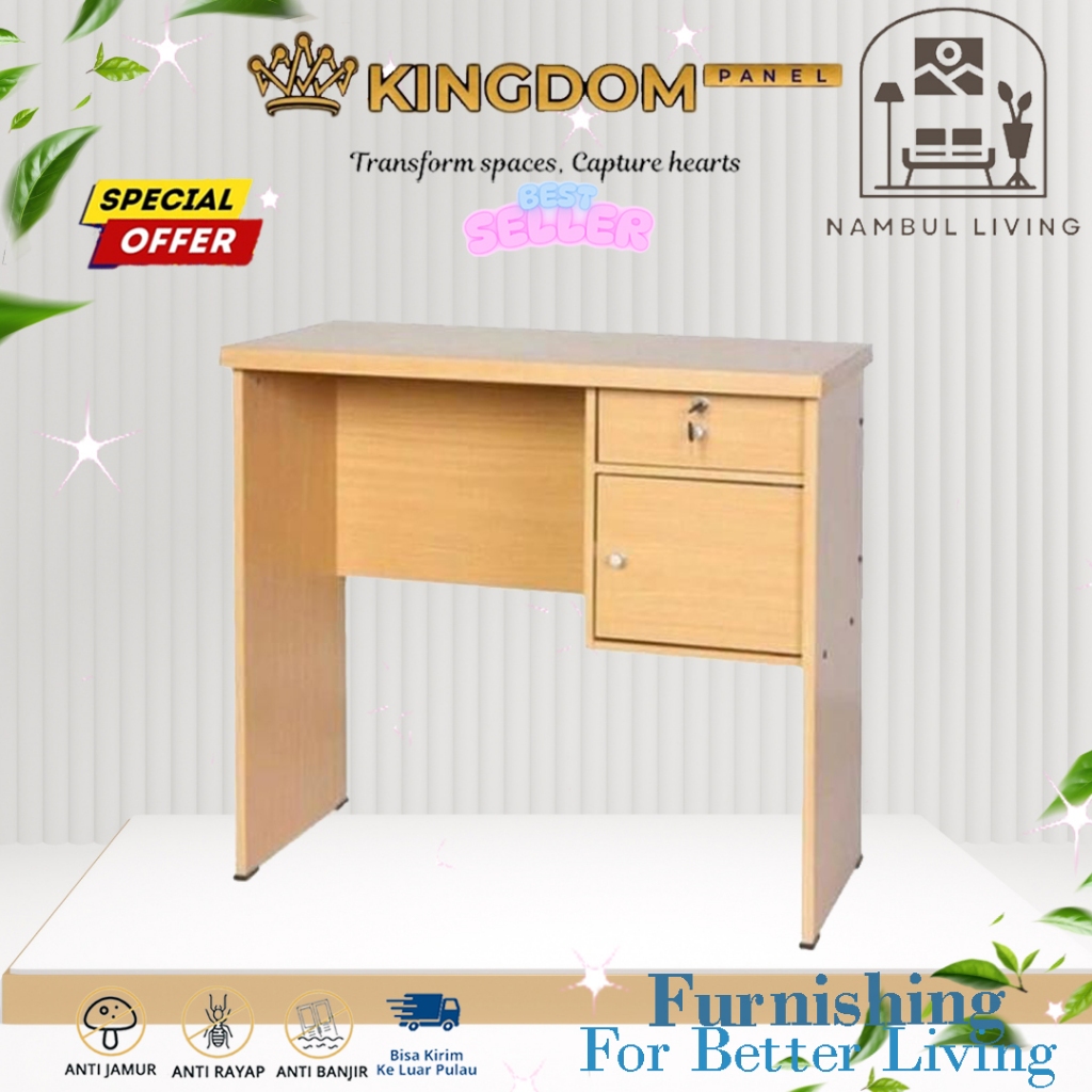 Jual Kingdom PLast Panel Meja Kantor Belajar Kasir Partikel Board ...