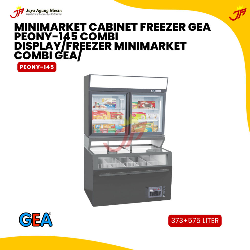 Jual GEA Minimarket Cabinet Freezer PEONY-145 Combi Display / Freezer ...