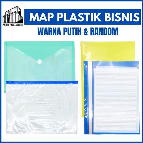 Jual 20 PCS Map Plastik A4 Folder One Map Kancing Bussines File Folio ...