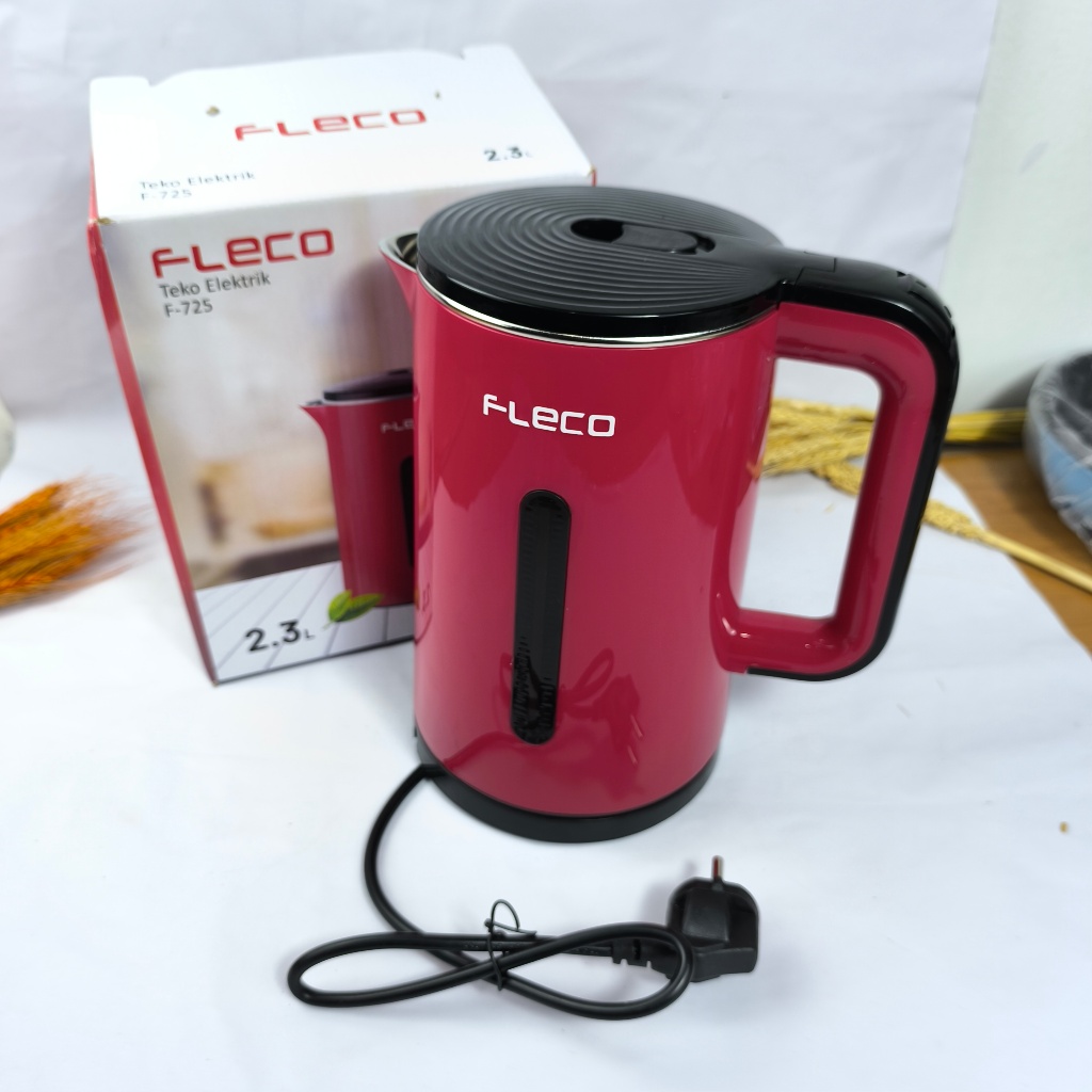 Jual TEKO LISTRIK 2.3 Liter FLECO F-725 Otomatis Teko Hotel | Shopee ...