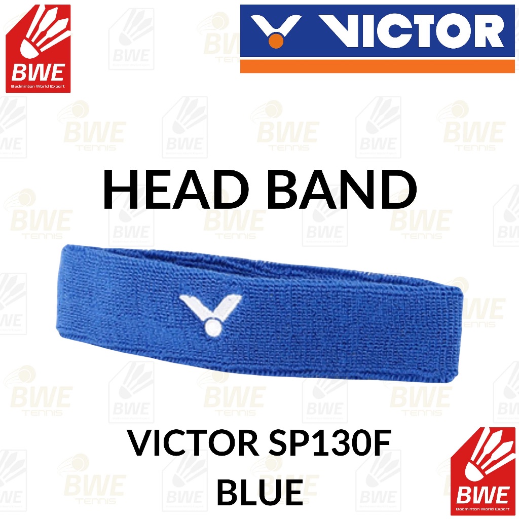 Jual HEAD BAND VICTOR SP130F BLUE - HEADBAND TENNIS BADMINTON 100% ...