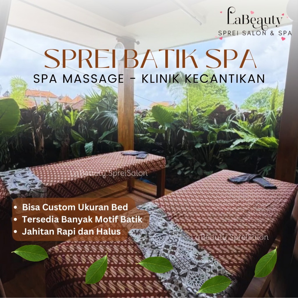 Jual LABEAUTY Sprei Custom Massage Batik Spa Sprei Pijat Sprei Spa ...