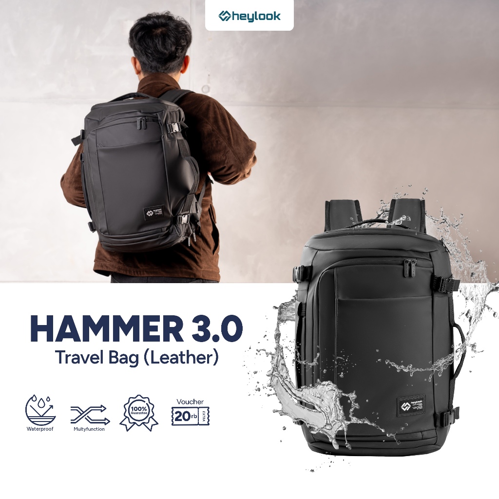Jual New Arrival - Travelbag HAMMER Leather Pria Multyfungsi 3 in 1 ...