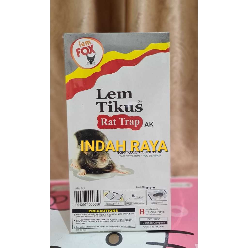 Jual Lem Fox Rat Trap ( Perangkap tikus ) / Papan perangkap tikus ...