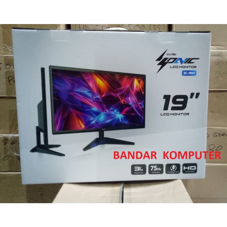 Jual MONITOR LED BULLDOZER SONIC SC-19HV 19" INCH HDMI VGA GARANSI ...
