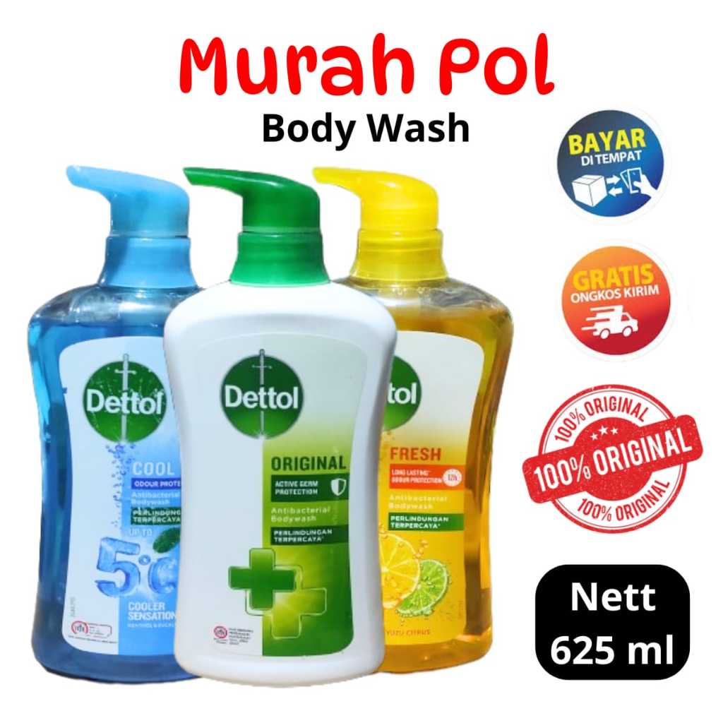 Jual Botol BESAR Pump 625ml..!! DETTOL Antibacterial Bodywash Botol Pump 625ml - Dettol Sabun ...