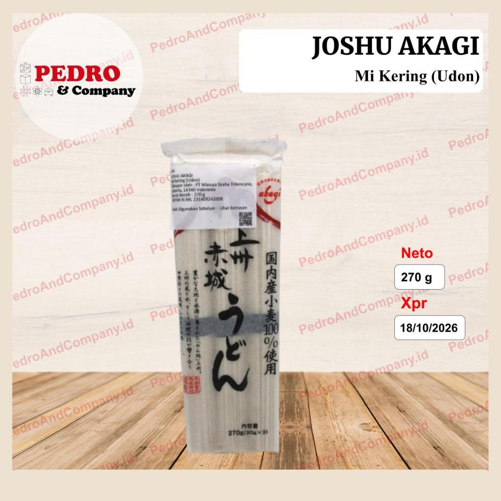Jual Joshu akagi mi kering udon 270 gram - japanese noodle jepang mie ...