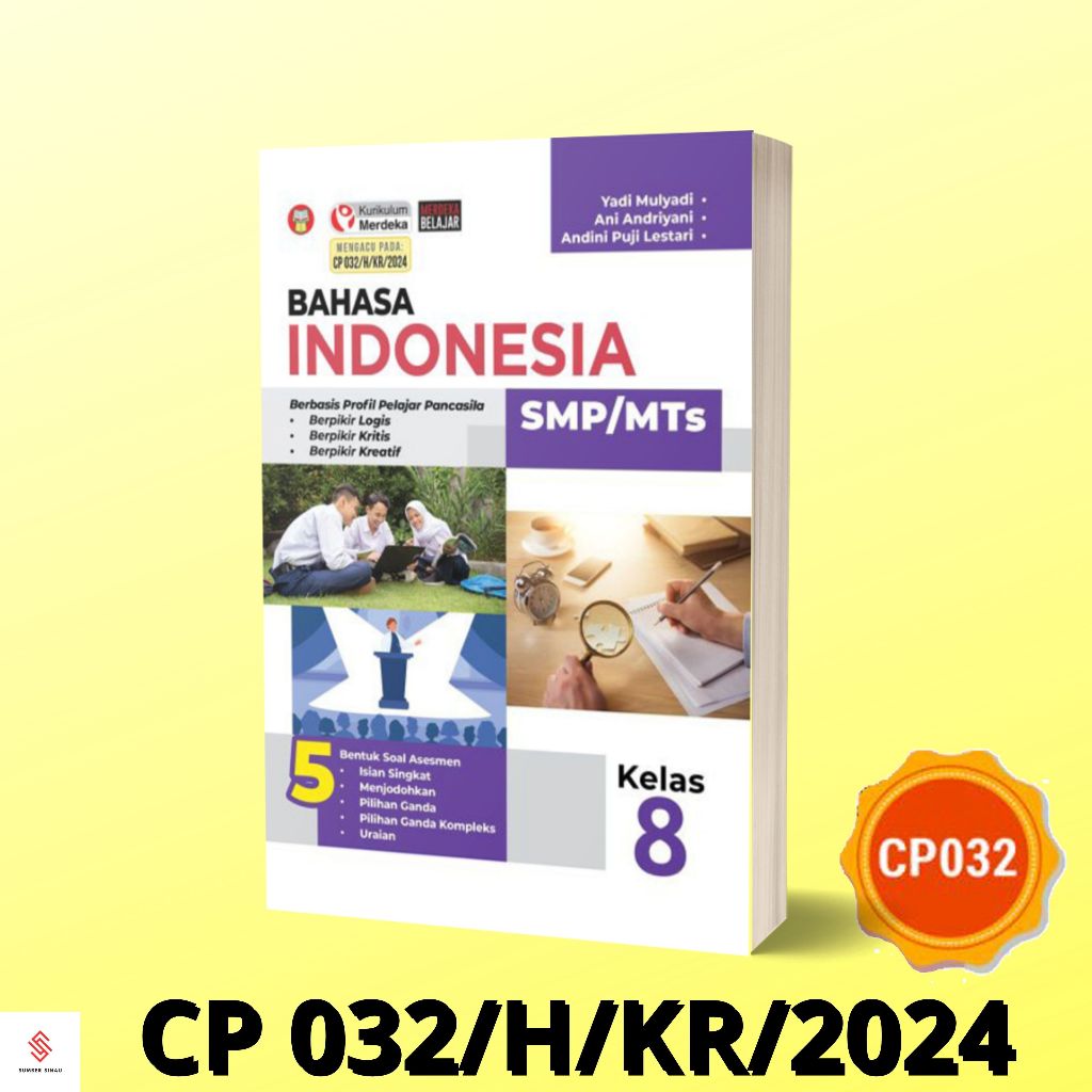 Jual Buku Bahasa Indonesia SMP/MTs Kelas 8/VIII Kurikulum Merdeka CP 2024 | Shopee Indonesia