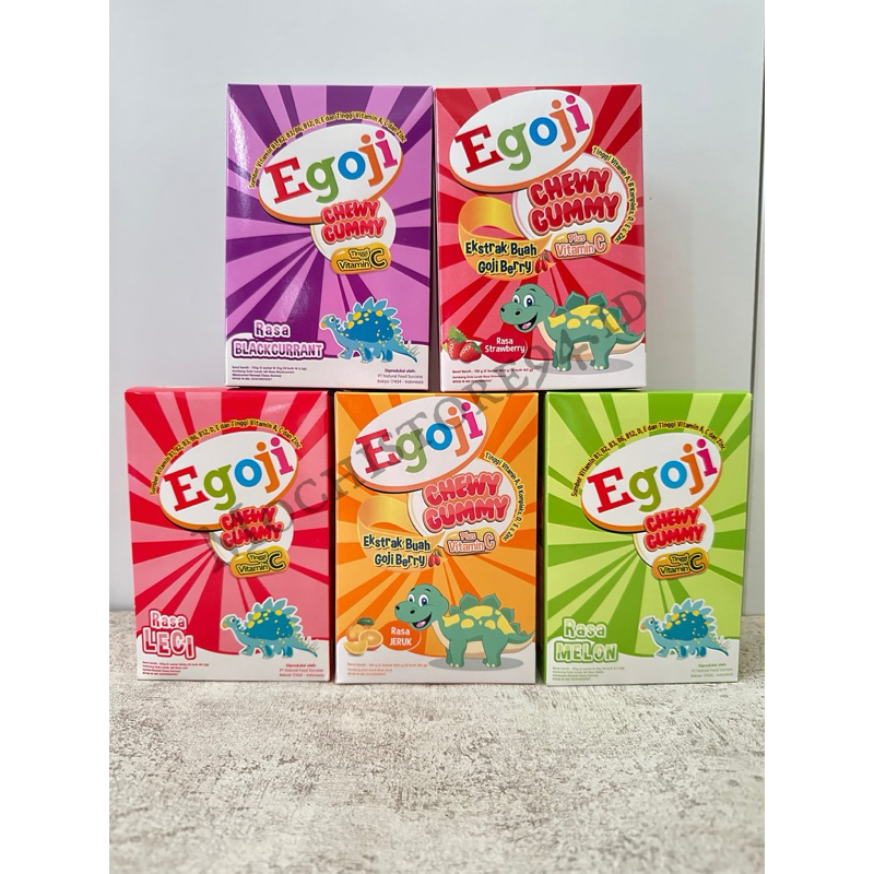 Jual [HARGA 1 BOX isi 5 sachet] Egoji Chewy Gummy - Box - Suplemen Jaga ...