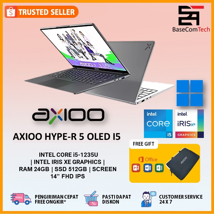 Jual Axioo Hype-R 5 Oled-IPS I5 1235 24GB 512GB BLK (UNDER 1KG) | Shopee Indonesia