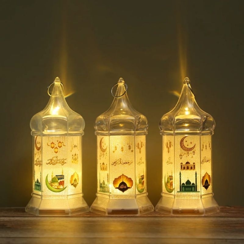 Jual Lampu LED Lentera Akrilik Ramadhan Dekorasi Lebaran Rumah Vintage ...