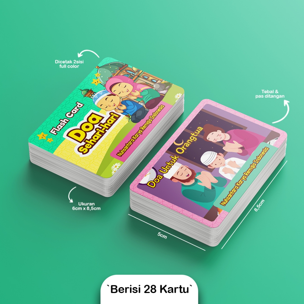 Jual FLASHCARD KARTU EDUKASI ANAK DOA SEHARI HARI | Shopee Indonesia
