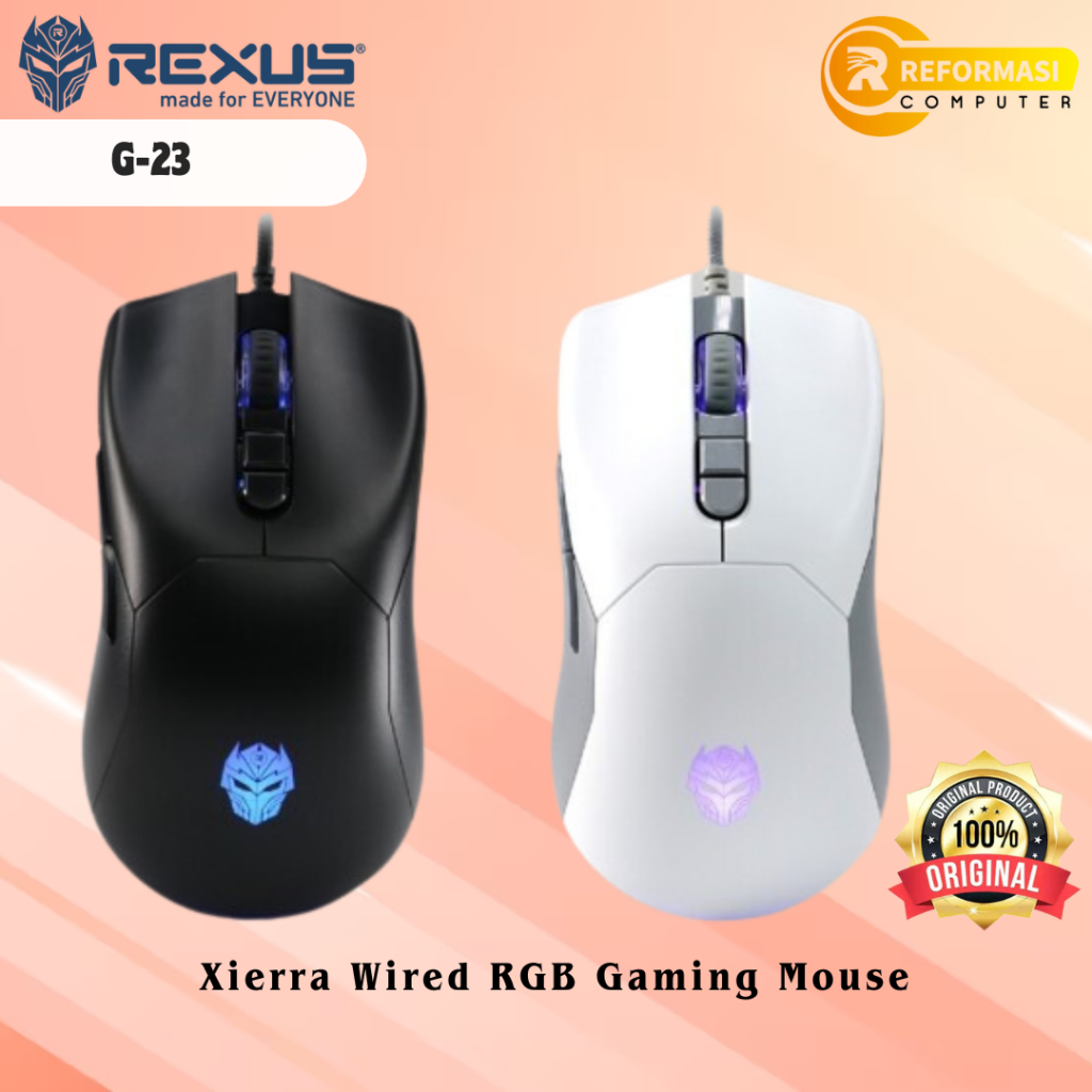 Jual Rexus G23 / G-23 Xierra Wired RGB Gaming Mouse | Shopee Indonesia