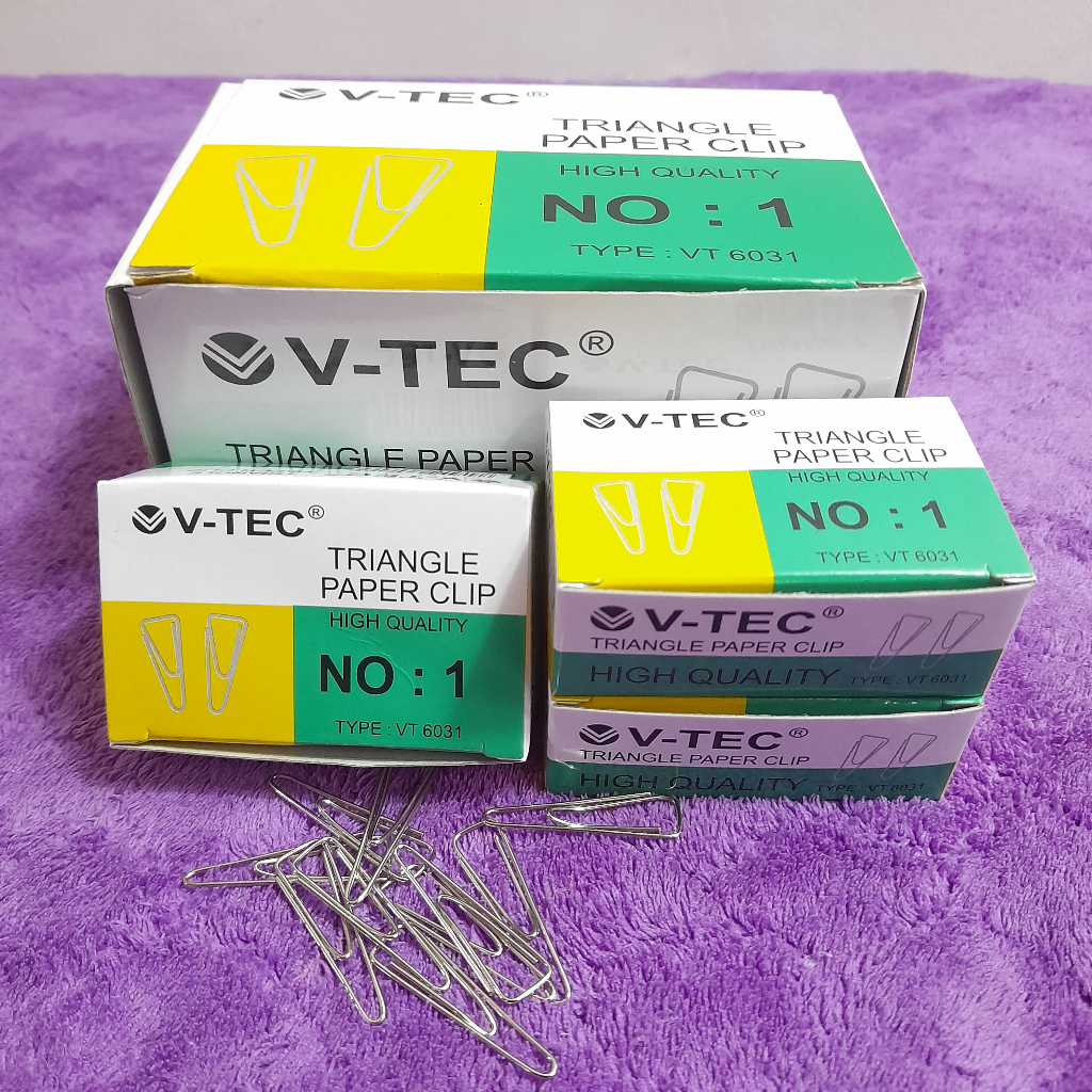 Jual (1slop = 10 pack) Paper Clip / Klip / Penjepit Kertas / Triangle ...