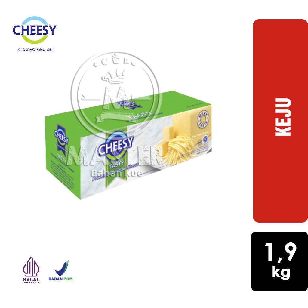 Jual Cheesy TASTY IJO Cheddar Cheese / Keju Cheesy Parut [1 Slop 1,9 Kg ...