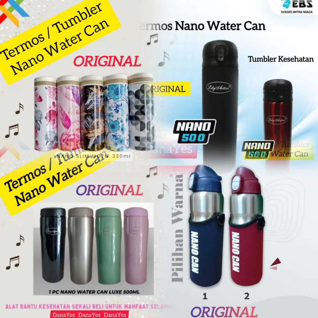 Jual ORIGINAL Termos Tumbler Thermos Kesehatan Nano Can Nano Water Can ...