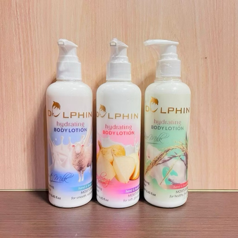 Jual Body Lotion dolphin Pemutih kulit isi 250gr | Shopee Indonesia