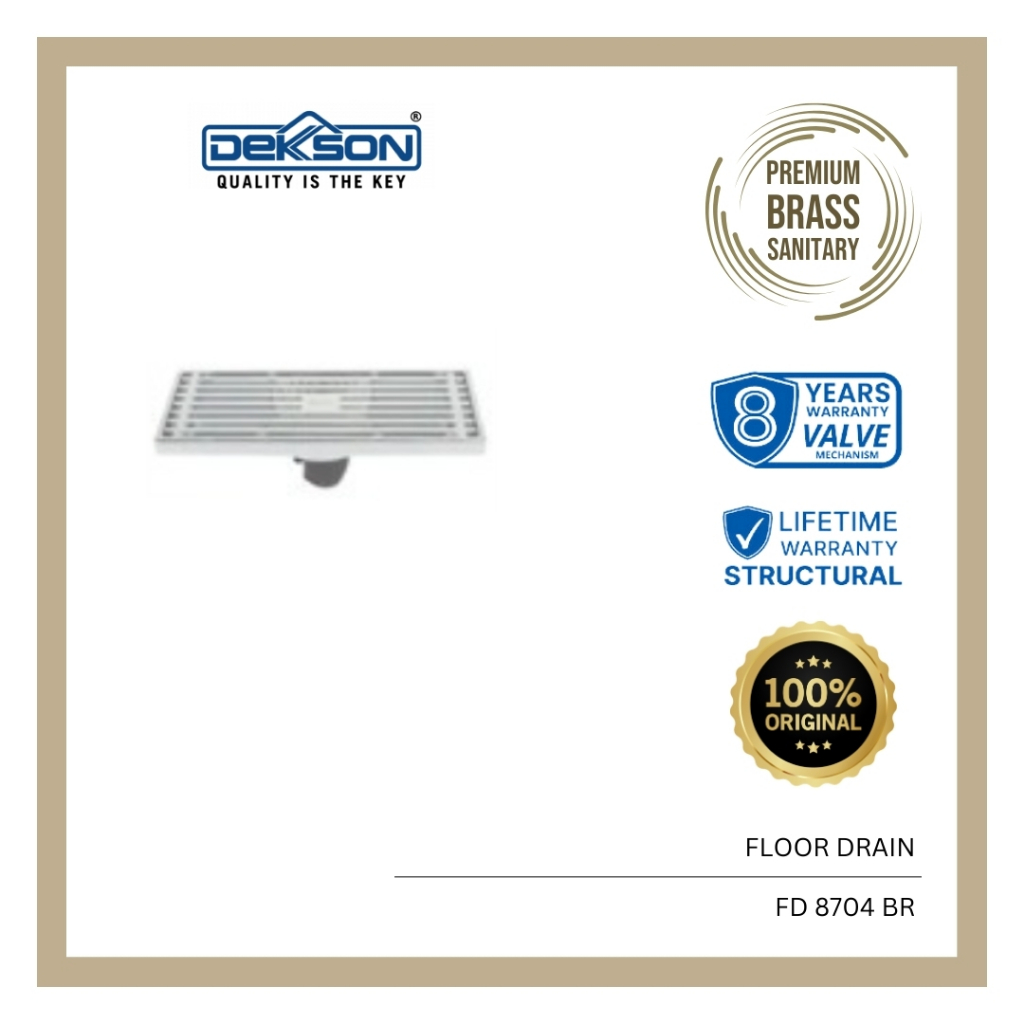 Jual FLOOR DRAIN DEKKSON FD 8704 BR | Saringan Got Premium Brass Kamar Mandi Anti Bau | Shopee ...