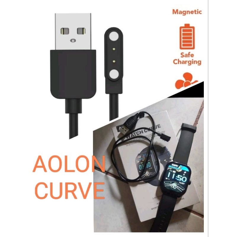 Jual Aolon Curve Smart Watch Kabel Charger Smartwatch Aolon Watch Curve ...