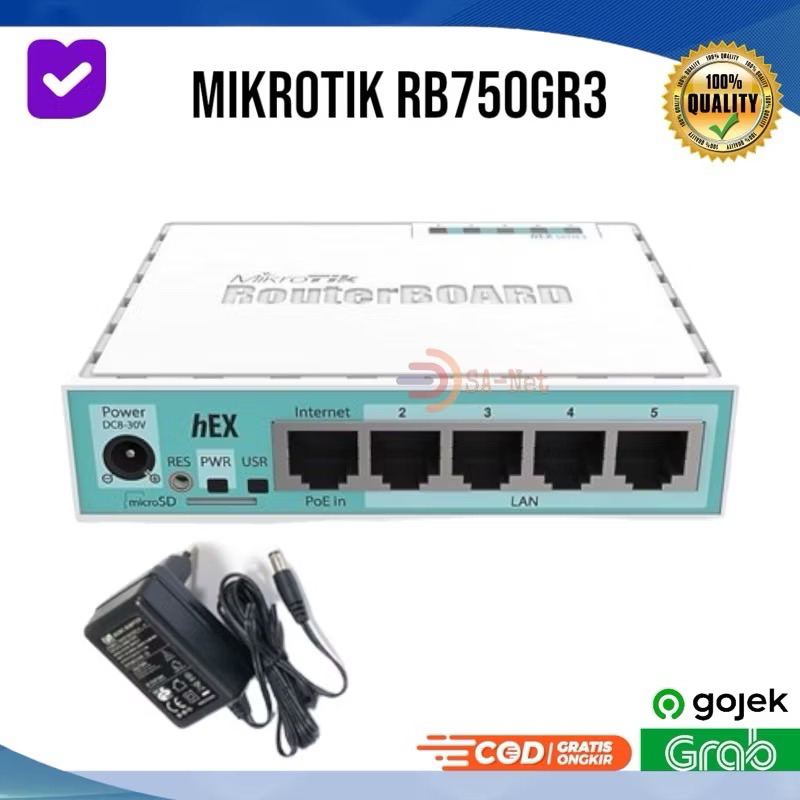 Jual Mikrotik RB750Gr3 Hex RB750G R3 RB 750G | Shopee Indonesia