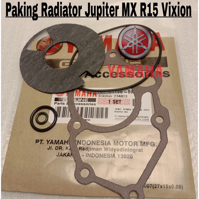 Jual PAKING PACKING ORING SET KOMPLIT WATERPUMP WATER PUMP RADIATOR VIXION JUPITER MX R15 ...