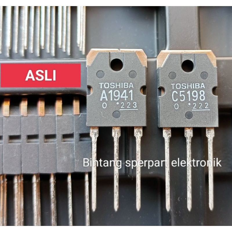 Jual TRANSISTOR C5198 A1941 ORIGINAL (SATU SET) ASLI JAPAN TRANSISTOR 2SA1941 2SC5198 ASLI IC ...