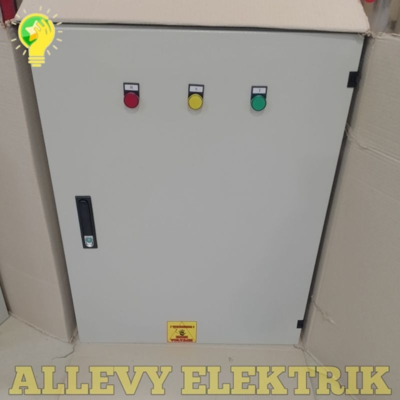 Jual BOX PANEL INDOOR 60X80X20 PLAT 1.2MM KUNCI HANDLE + PILOTLAMP RST ...