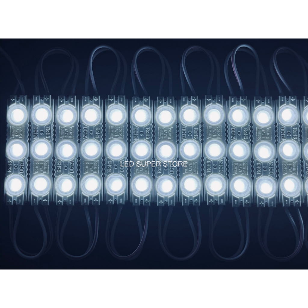 Jual [100pc] LED SAMSUNG Korea 1.5w Modul 3 mata tipe 6112 12V Putih dof | lampu Neonbox ...