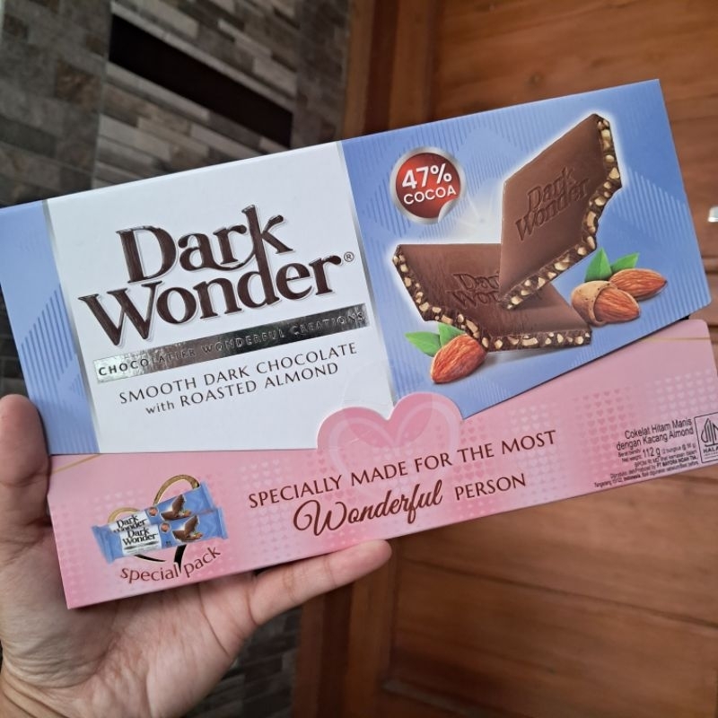 Jual Dark Wonder Smooth Cokelat Hitam Almond Panggang Spesial Pack 2 x ...