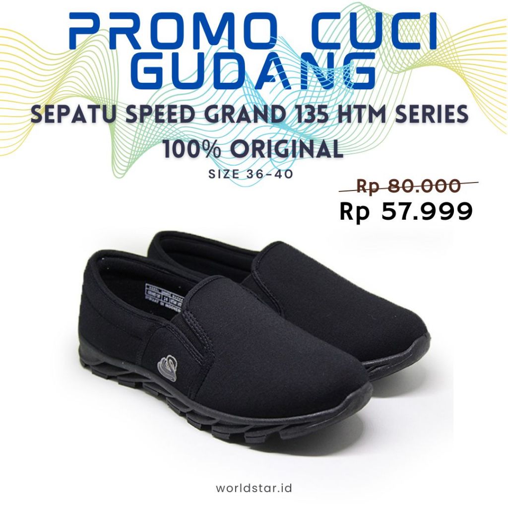 Jual Sepatu Speed Grand 135 HTM 100% ORIGINAL Sepatu Wanita Sepatu Slip ...