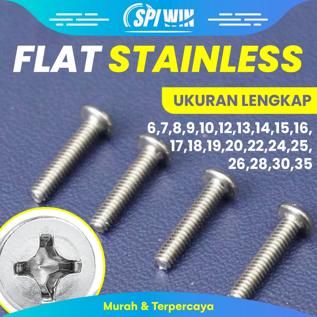 Jual Baut Tamiya Countersunk Flat Mur Tiang 6mm 7mm 8mm 9mm 10mm 11mm ...