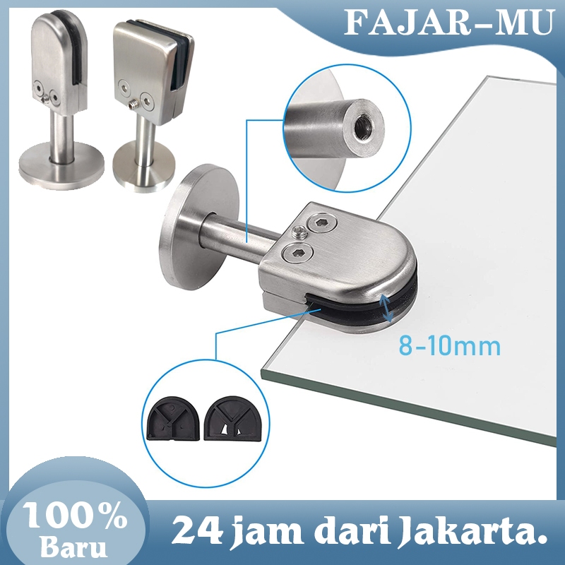 Jual Spigot Kaca Stainless Steel Kaki Kubikal Partisi Kaca Kaki Railing ...