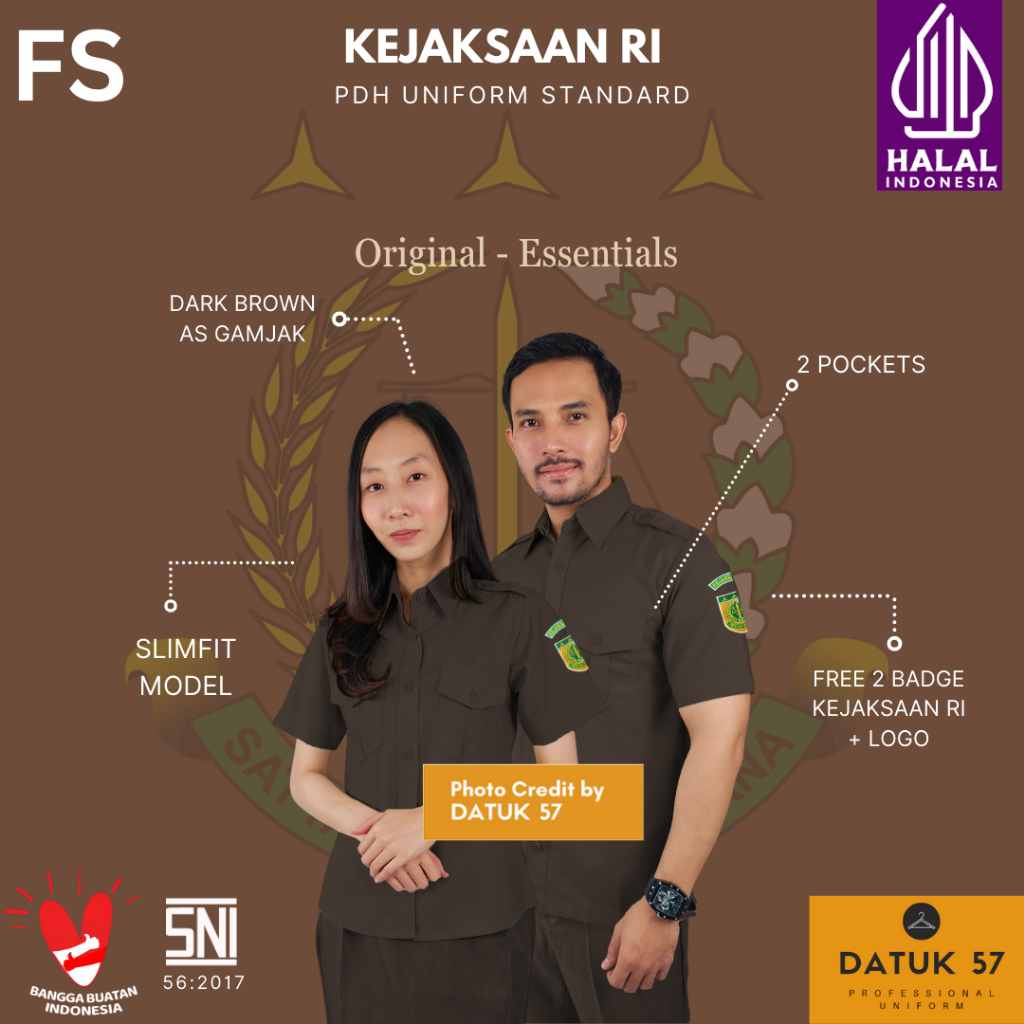 Jual [FULL SET] Original Essentials by Datuk57 Seragam Kemeja Celana ...