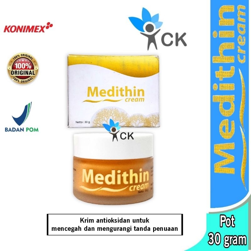Jual MEDITHIN CREAM 30 GR krim kecantikan awet muda bukan antioksidan ...