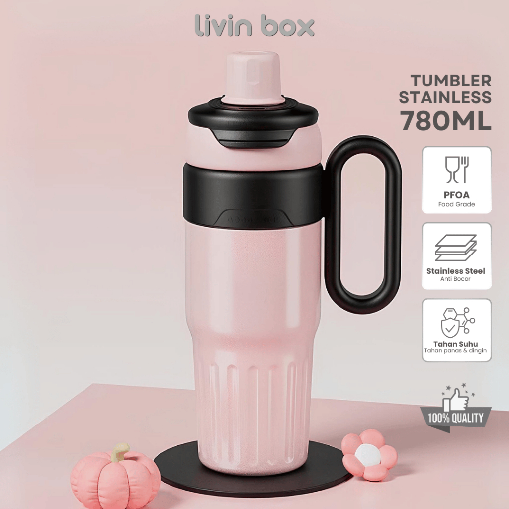 Jual LIVINBOX Tumbler Infused Water Stainless Steel 316 Botol Minum Anak Tahan Panas dan Dingin ...